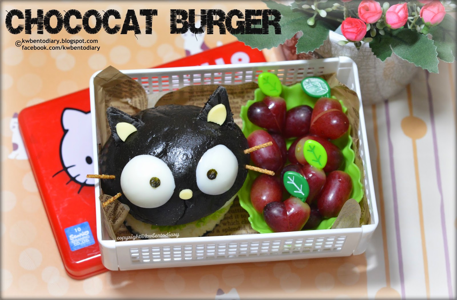 Karenwee's Bento Diary: Bento2014#Apr15~Chococat Burger