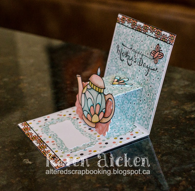 Altered Scrapbooking: Teapot Mother's Day Card