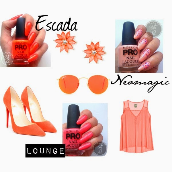 Betty Nails: Mollon Pro | Orange - Escada - Neomagic - Lounge
