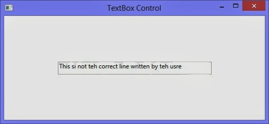 How to Make TextBox Control ReadOnly: WPF How to Make TextBox Control ReadOnly: WPF