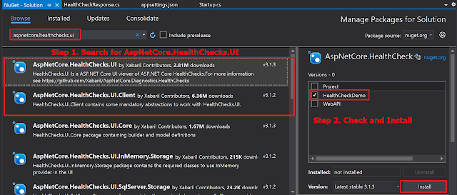 ASP.NET Core - Health Checks UI 圖形化介面呈現服務健康狀態