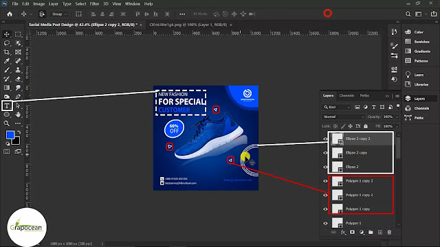 Professional Social Media Post Design - Photoshop Cc Tutorial