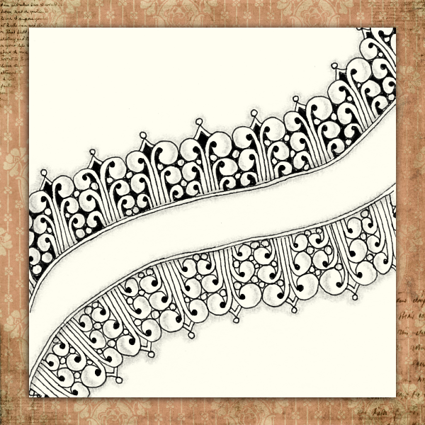 Time for Tangling: Official Zentangle® Pattern - Mooka Lace