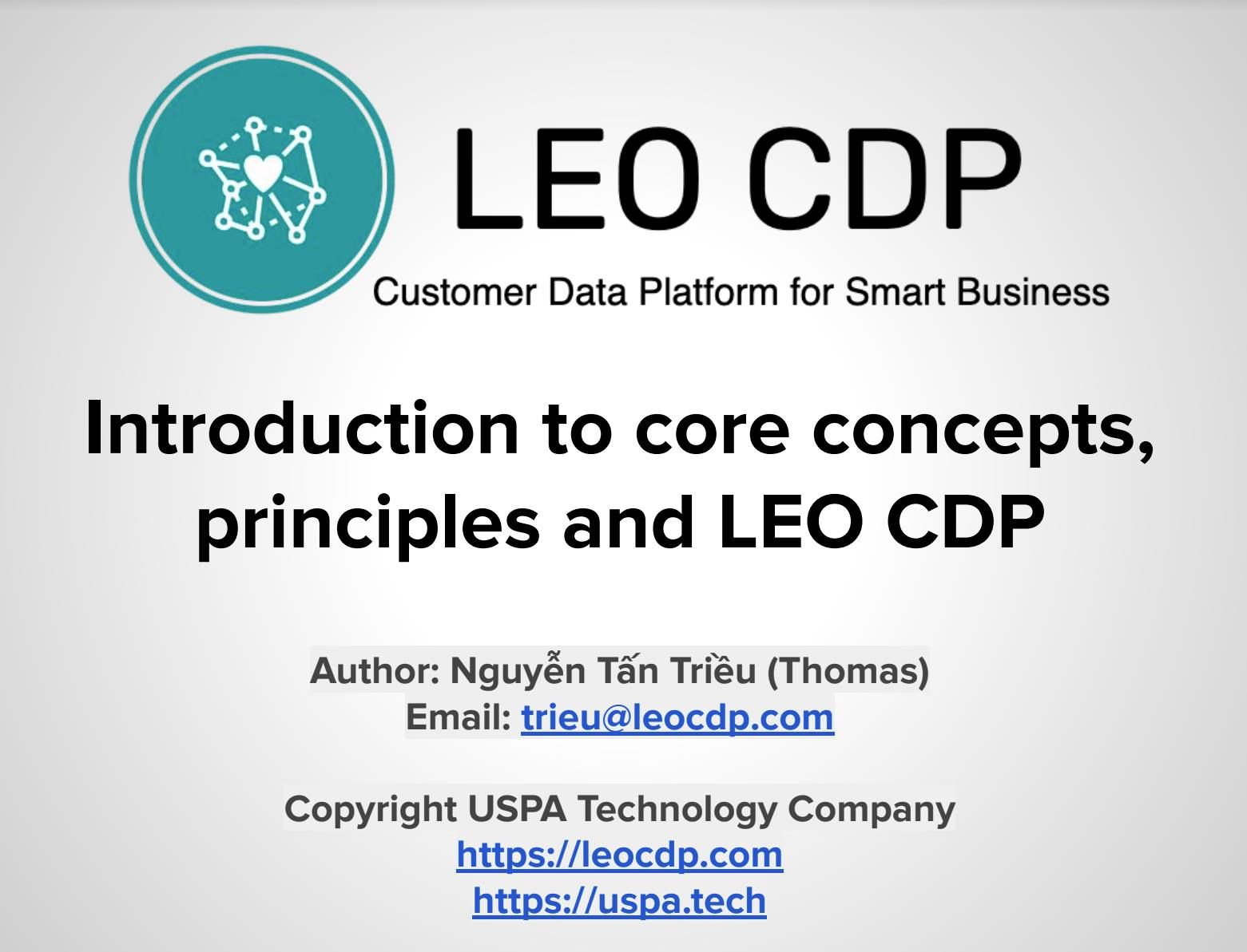 Introduction to core concepts and principles of Leo CDP