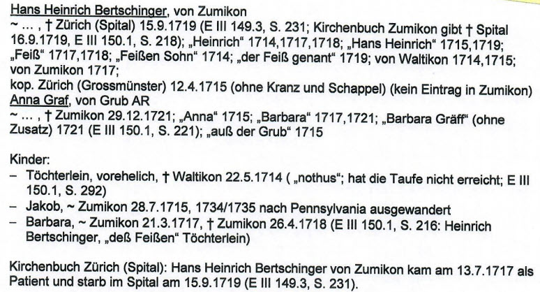 The Ultimate Family Historians: The identity of Jacob Bertschinger ...