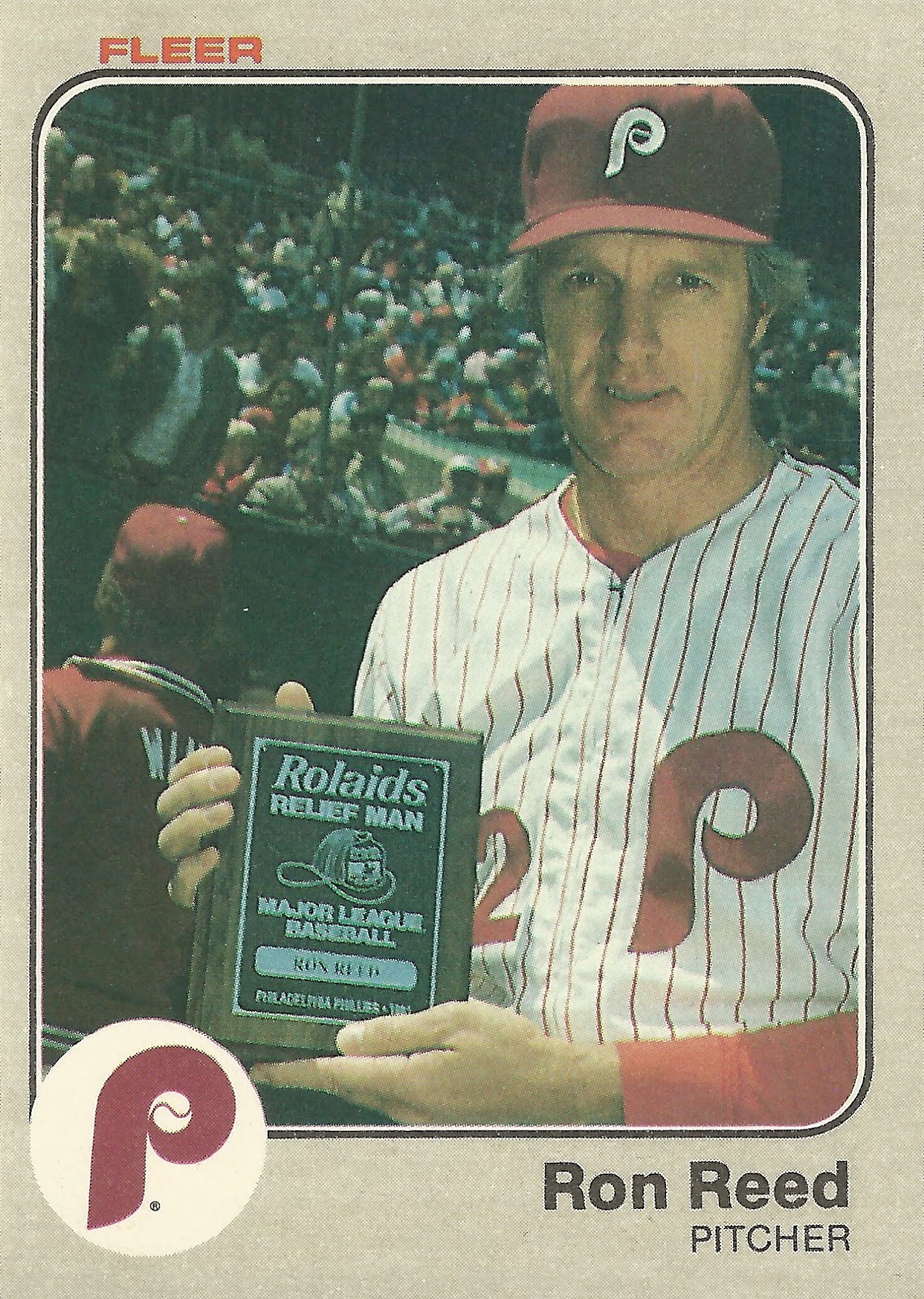 The Phillies Room: Game 69 - 1983 Fleer #169 Ron Reed