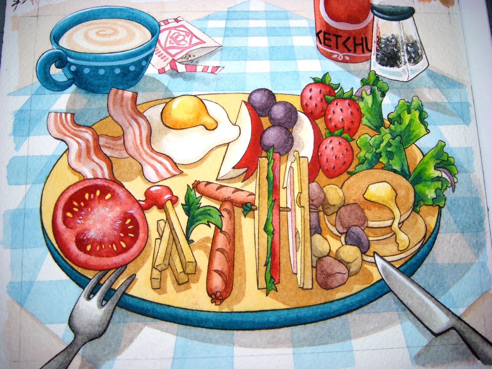 WorkAHolic: King's Breakfast (birthday card)