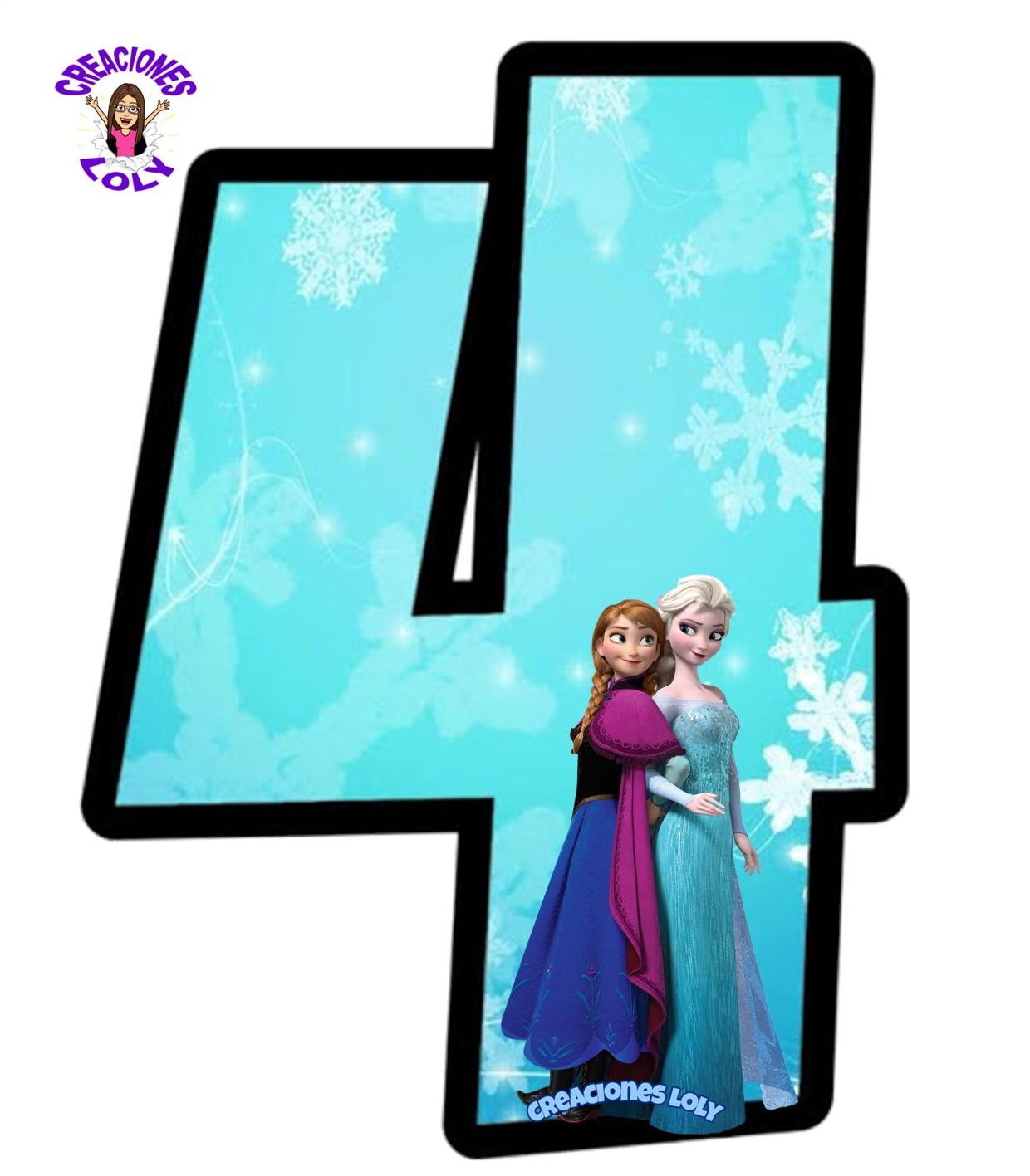 Creaciones Loly: Números Frozen