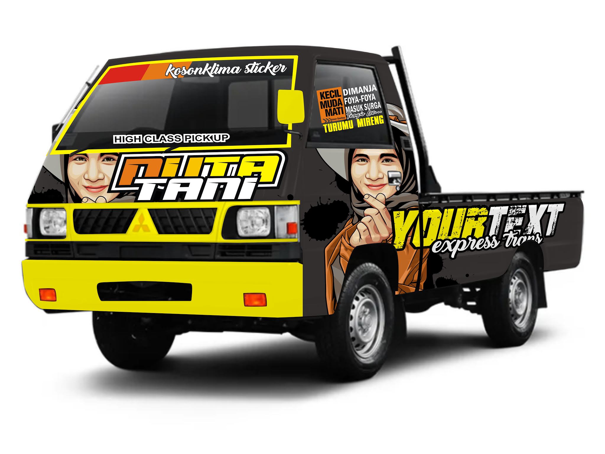 kosonklima sticker: decal l300 design