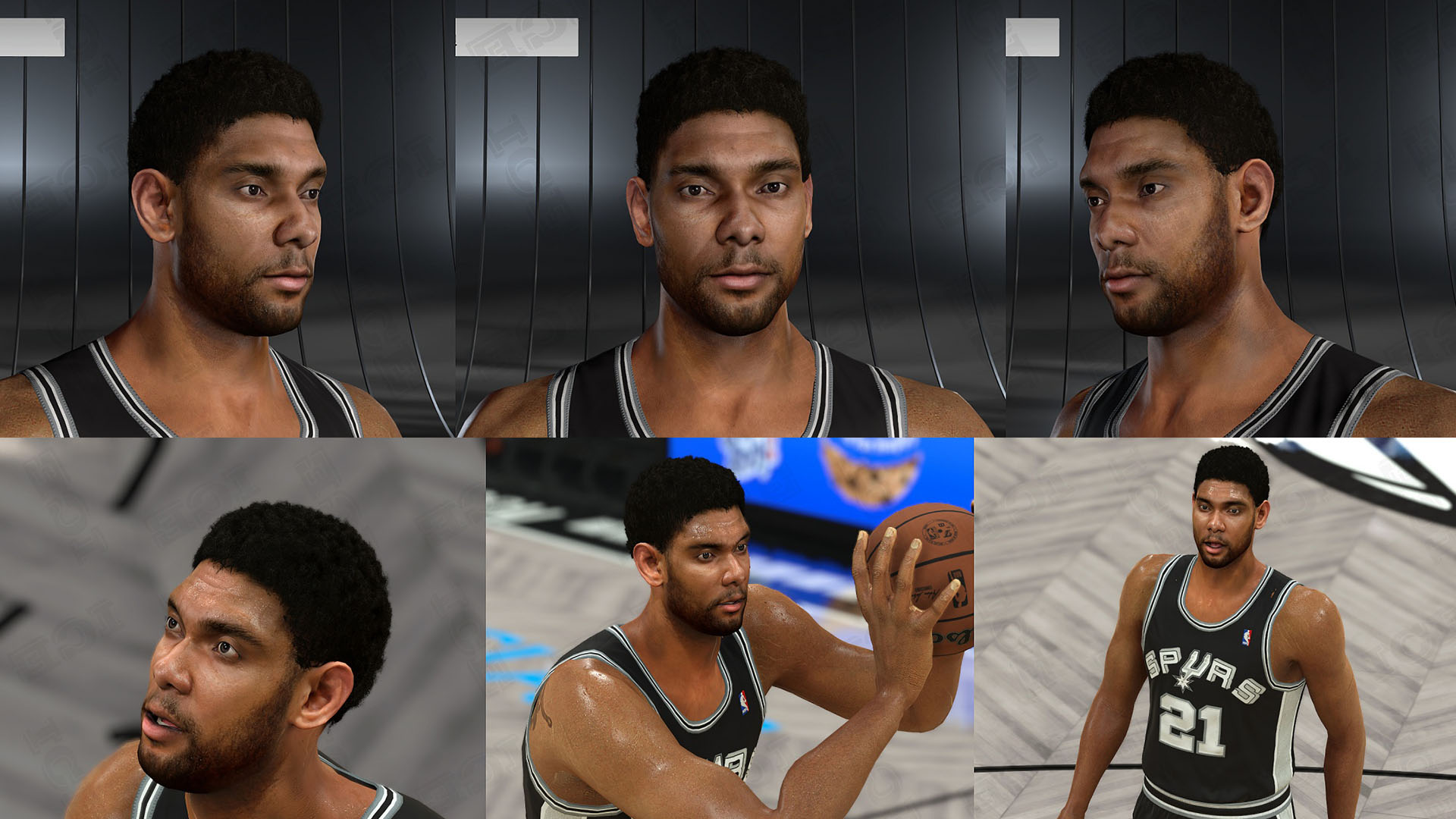 NBA 2K22 Tim Duncan Cyberface and Body Model by ICE