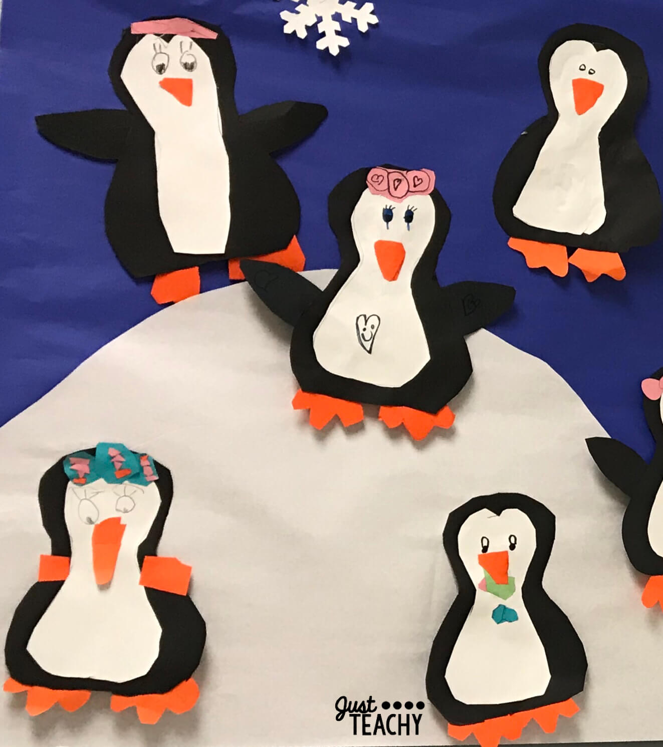 Penguin Craft & Bulletin Board Display | Just Teachy