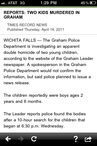 Liberally Lean From The Land Of Dairy Queen: I'm hearing one child was ...