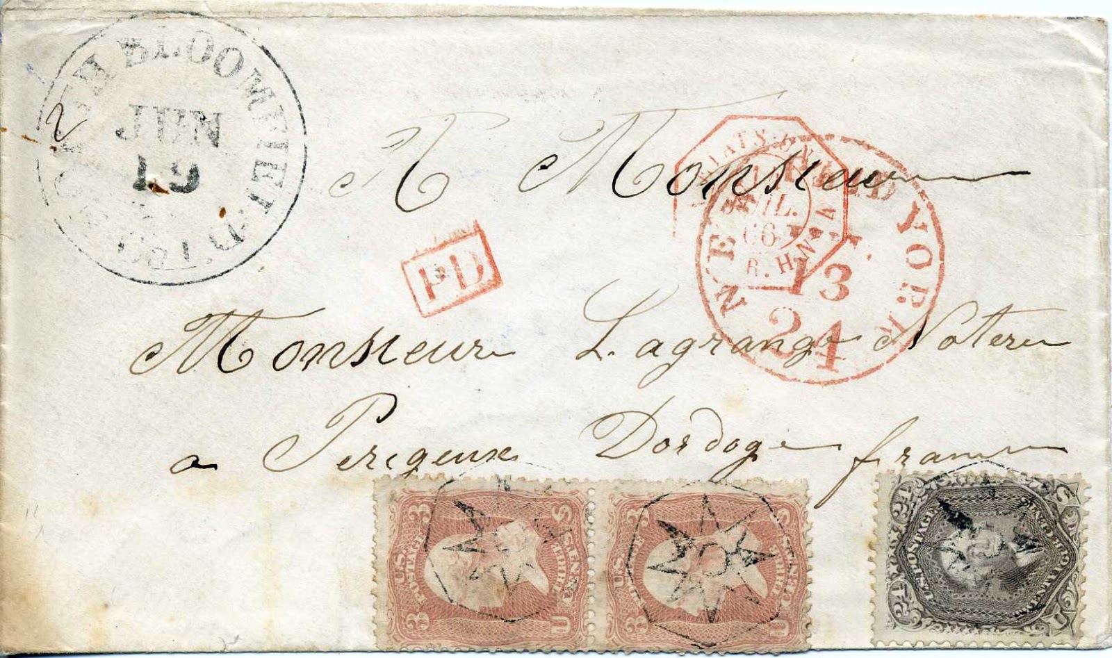 GFF Postal History: Let's Send a Letter to France - Postal History Sunday