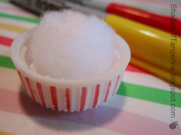 Shades Of Tangerine: Miniature Popcorn Bucket (DIY)