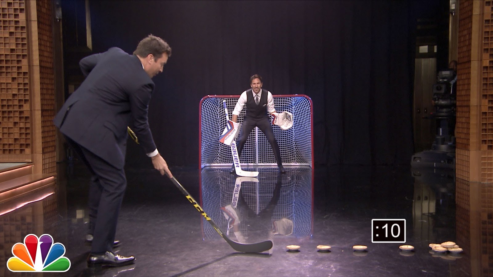 Watch Jimmy Fallon Try to Shoot Pies Past Rangers Goalie Henrik ...
