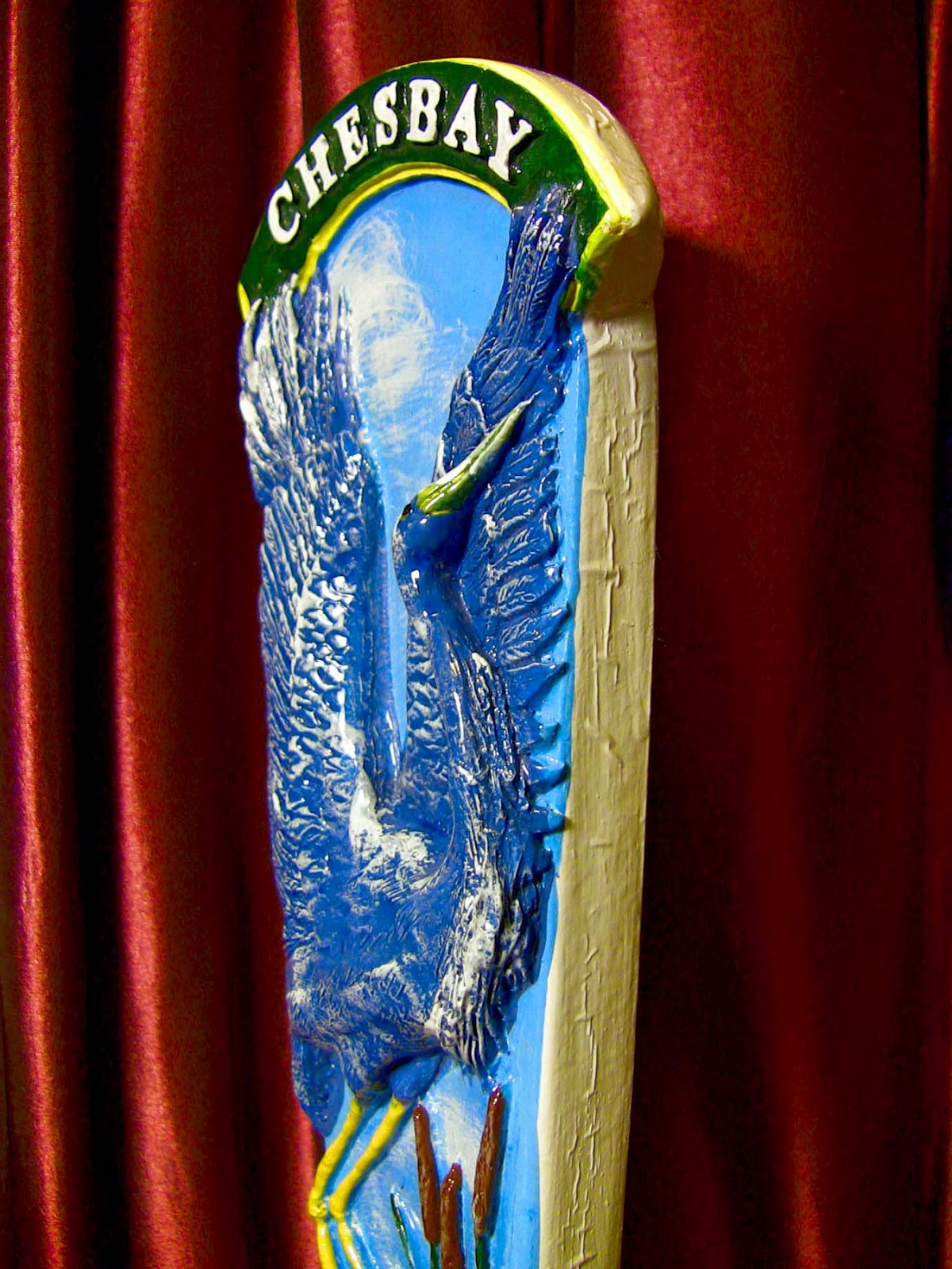 Tap Handle #445: Chesapeake Bay Brewing - Chesbay Pilsner