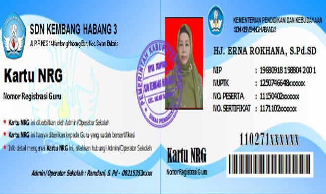 Aplikasi Cetak Kartu NRG