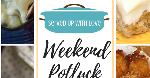 Frosted Banana Bars at Weekend Potluck #377 | Served Up With Love