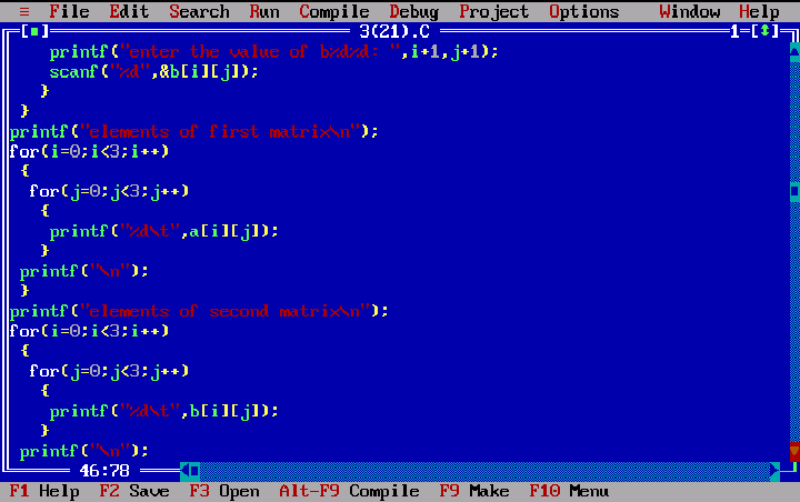C program to add two 2-D Matrix and print resultant Matrix