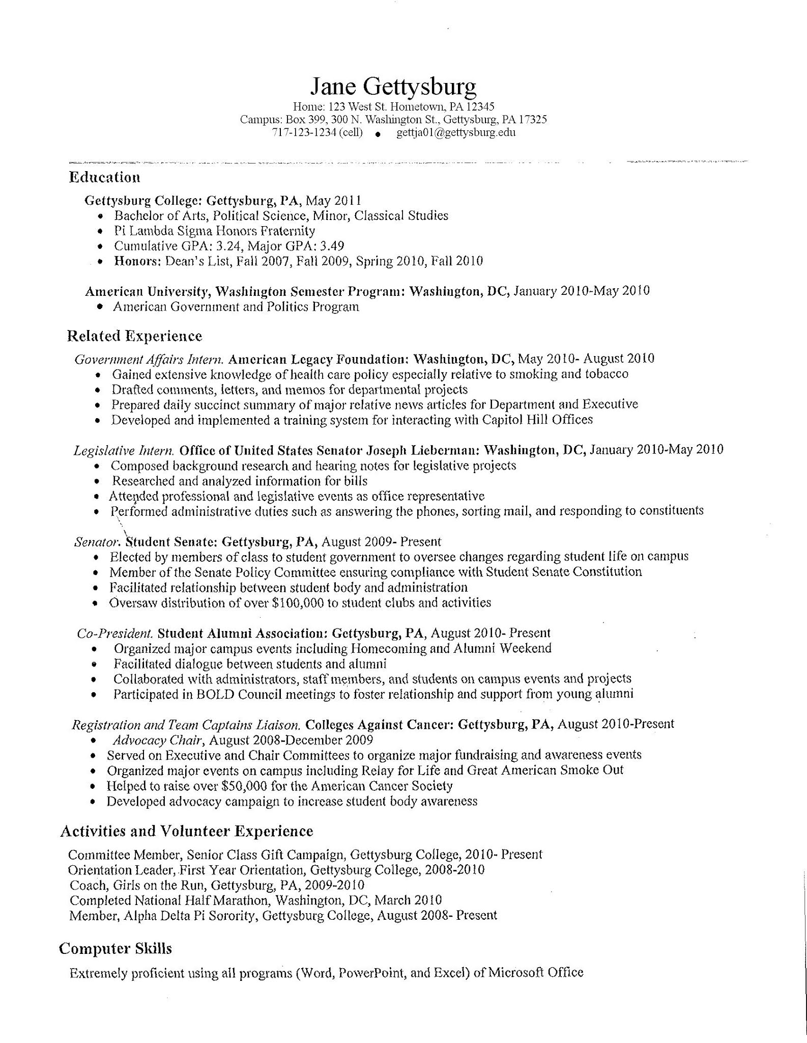 Resume With No Work Experience College Student Resume Letter resume-with-no-work-experience-college-student-resume-letter