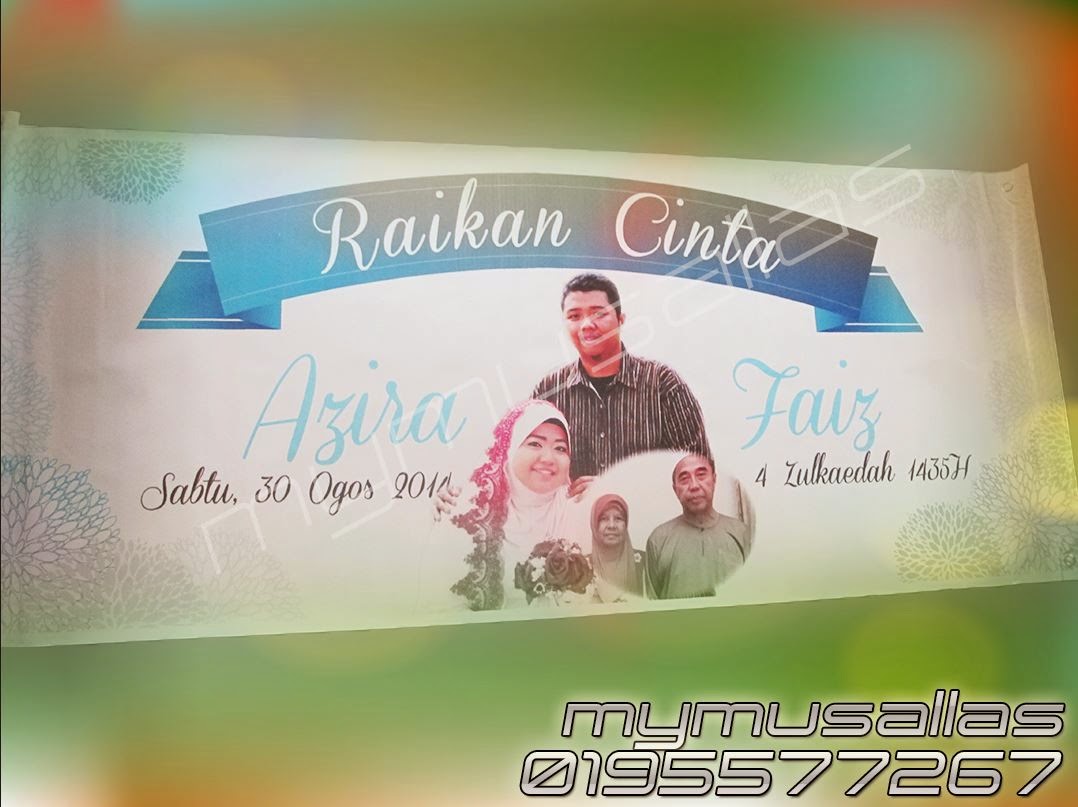 MY MUSALLAS DESIGN & ONLINE PRINTING: Banner Akad Nikah dan Majlis ...