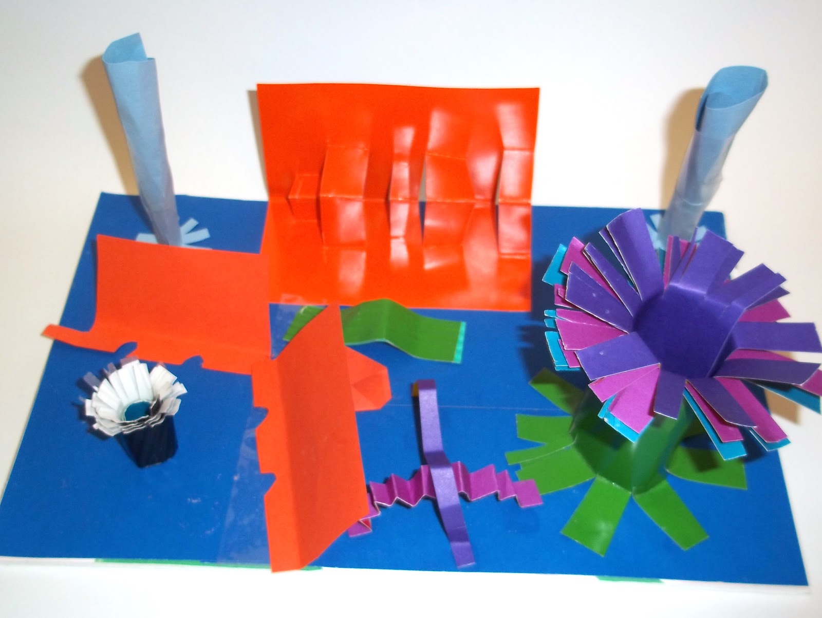Monument Valley Regional Middle School Art Class: Paper Sculptures 5th ...