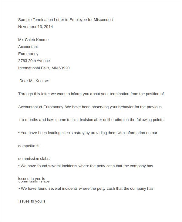 Fire Employee Letter Template Resume Letter fire-employee-letter-template-resume-letter