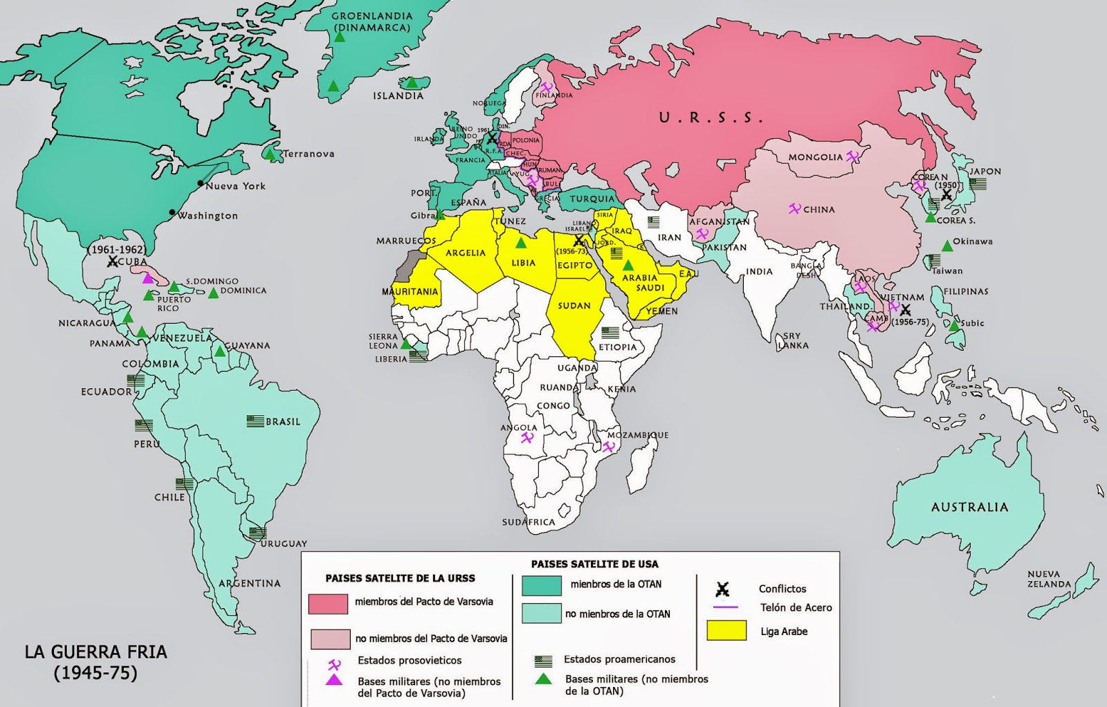 La Guerra Fría: ´´Un Mundo Bipolar´´: Análisis de Mapas Históricos