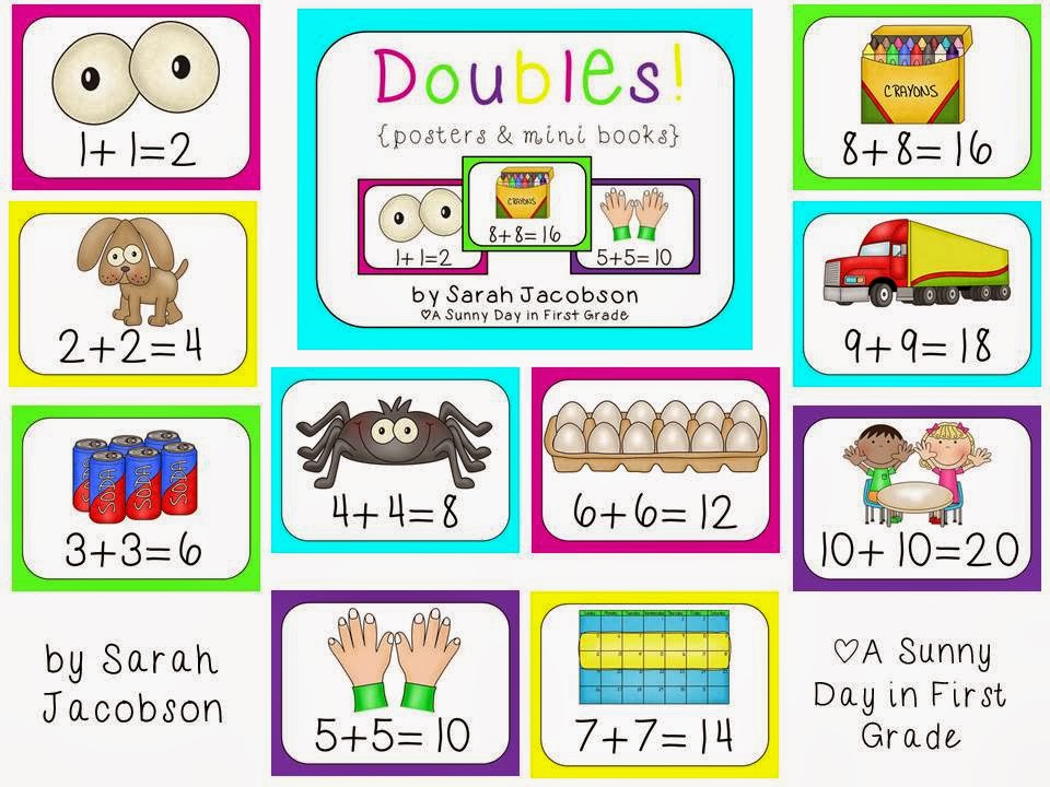 A Sunny Day In First Grade Math Monday Doubles 