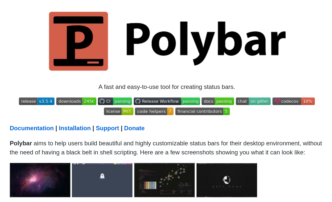 polybarとxmonadをおしゃれに連携させる - おしゃれな気分でxmonad