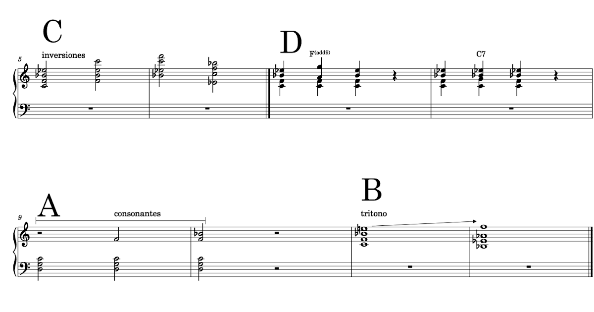 ARMONÍA POR CUARTAS (III): ACORDES DE 4 O MÁS NOTAS