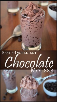 EASY CHOCOLATE MOUSSE - Desserts Recipes Honney