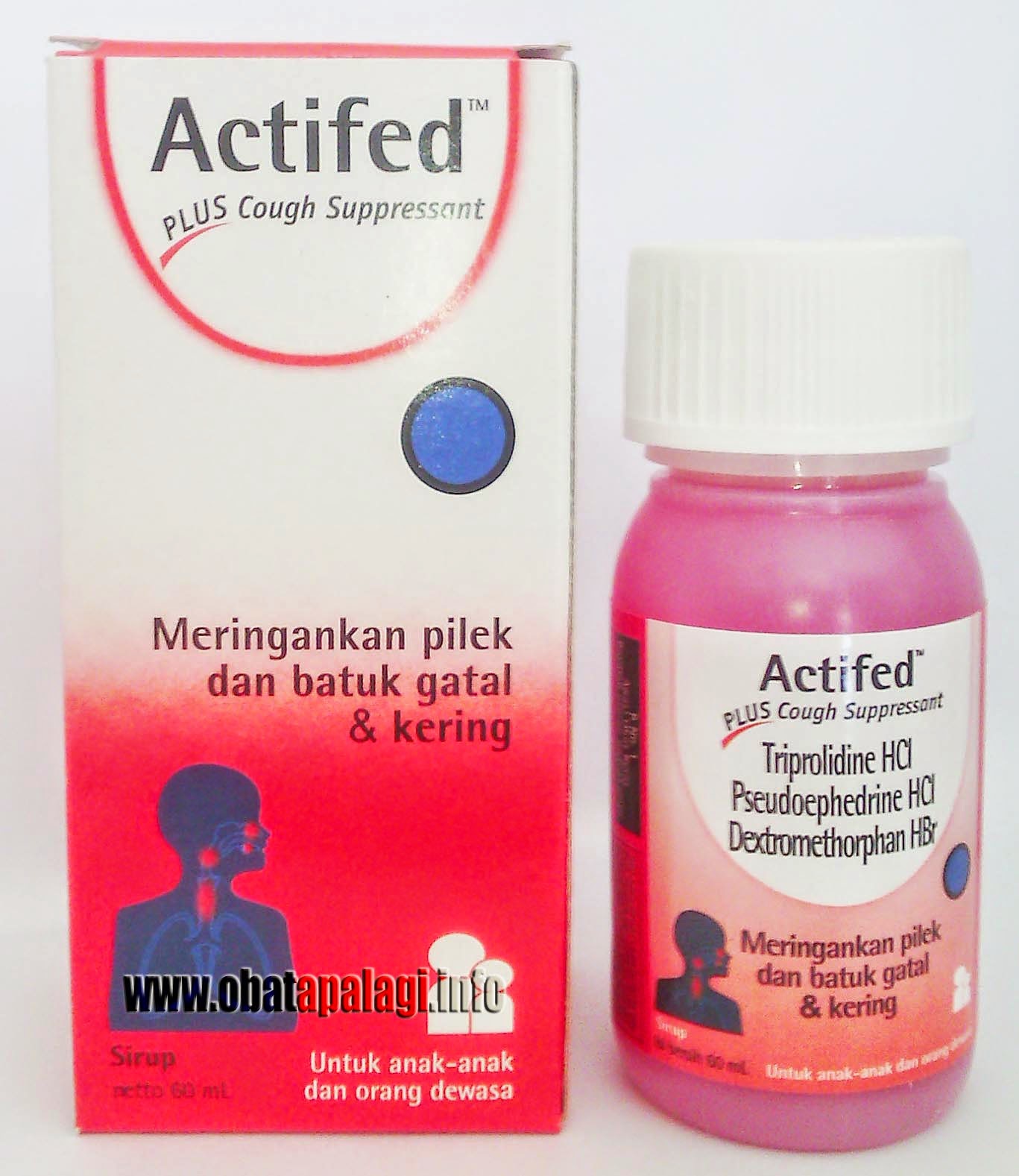 Dosis,Komposisi Actifed Plus Cough Suppresant (Merah)