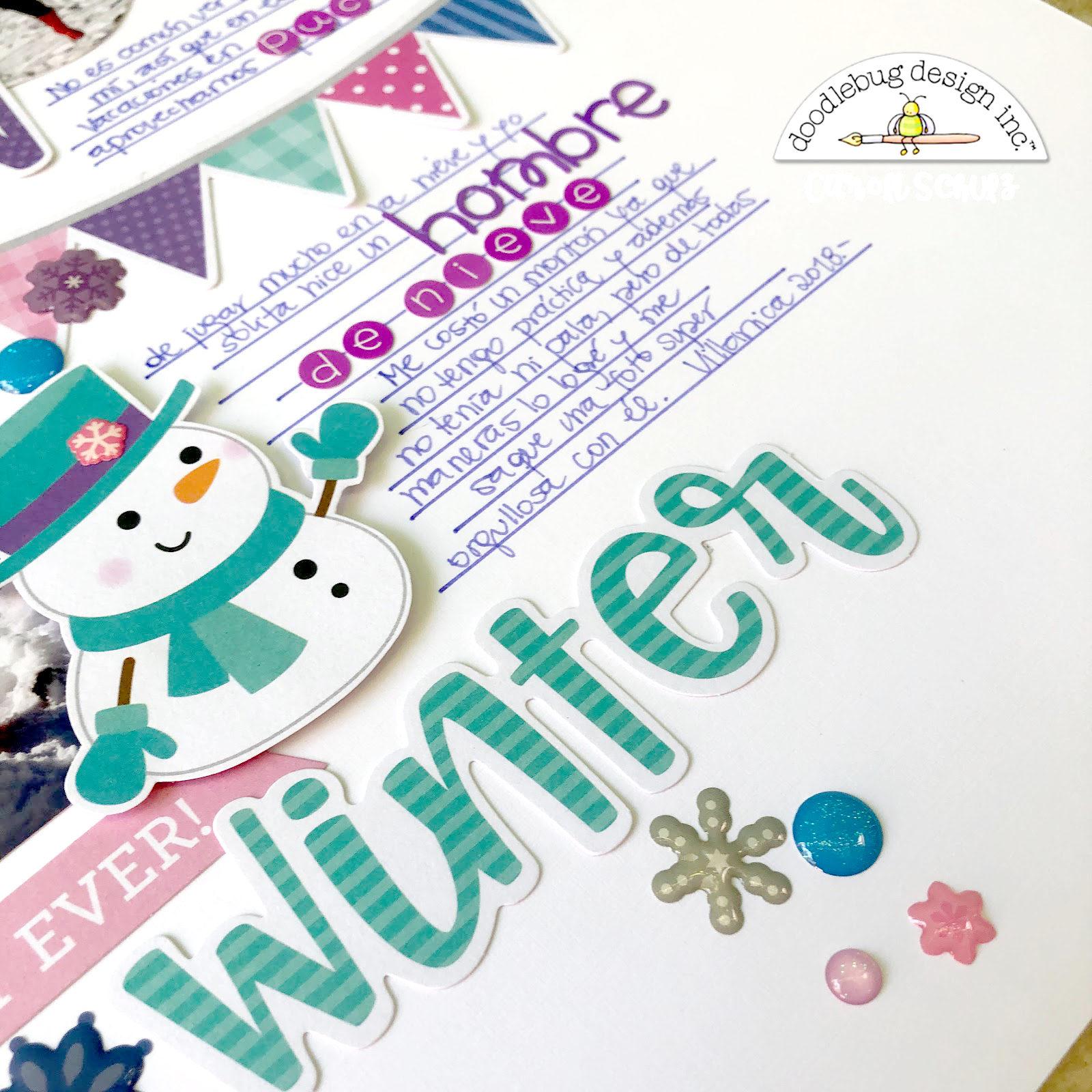Doodlebug Design Inc Blog: WINTER WONDERLAND LAYOUT | with Caroli