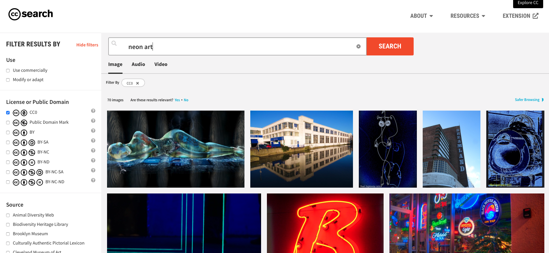 CC Search od Creative Commons