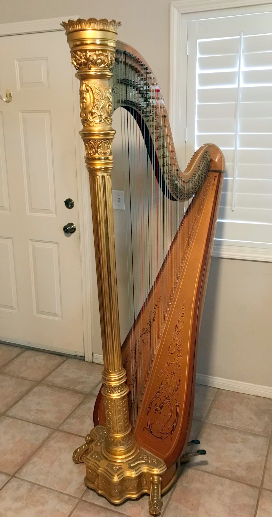 HARP IN LA HARP INFO #2: LYON & HEALY STYLE 22 PEDAL HARP (46) #4083