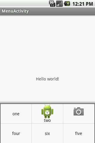 AndroidBite: Android Options Menu Example