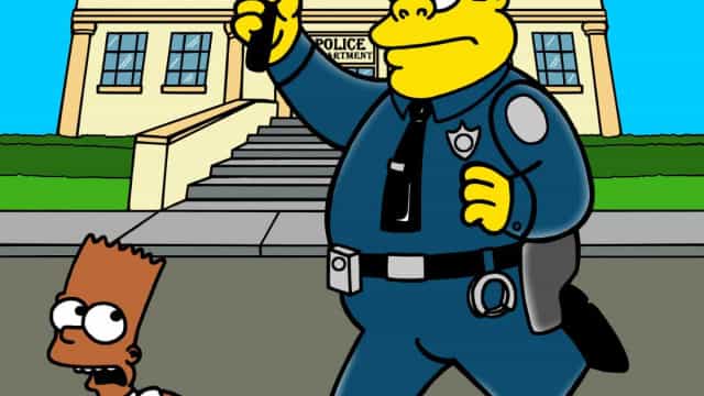 ARTISTA RECRIA SIMPSON DURANTE ATOS CONTRA À POLÍCIA NOS EUA. - CNI
