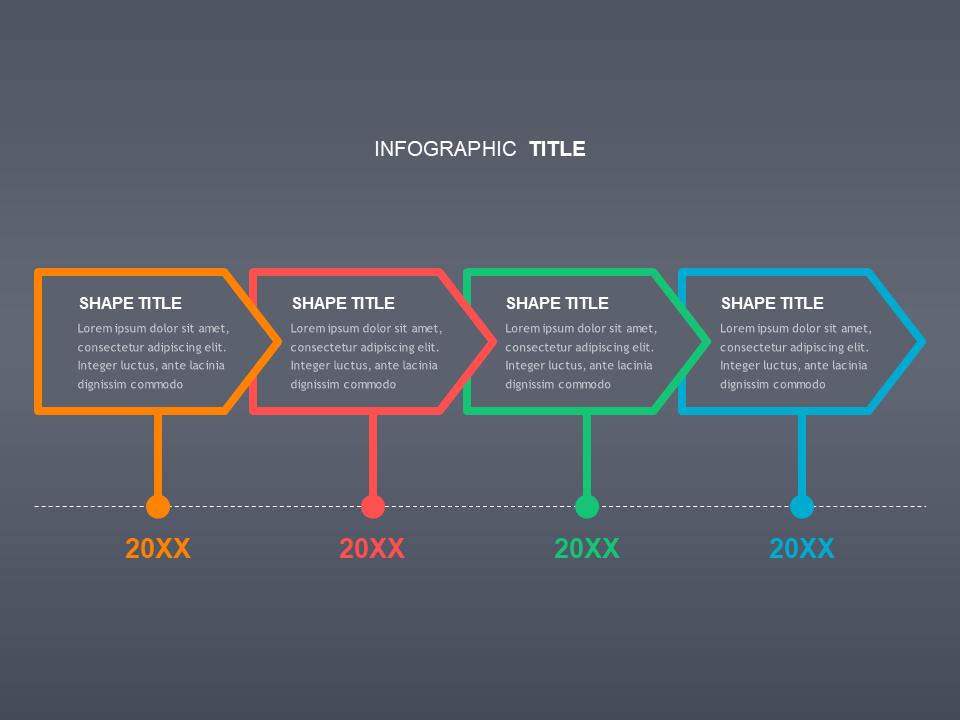 Arrow Dot On Timeline PowerPoint Templates - PowerPoint Free