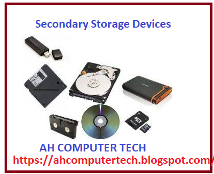 Secondary Storage Devices - AH COMPUTER TECH.