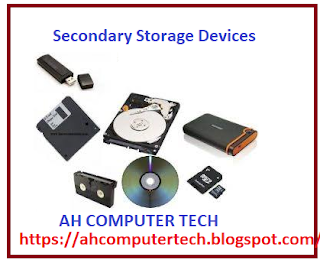 Secondary Storage Devices - AH COMPUTER TECH.