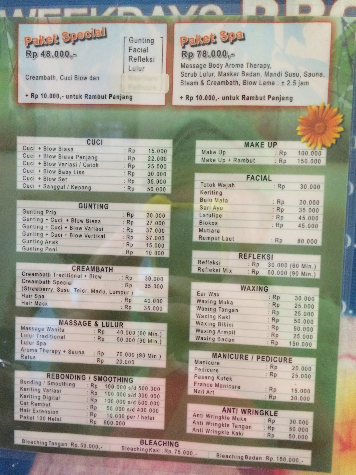 TanAsterP: PAKET SPA di ANNA SALON - Mangga Besar 30 July 2016