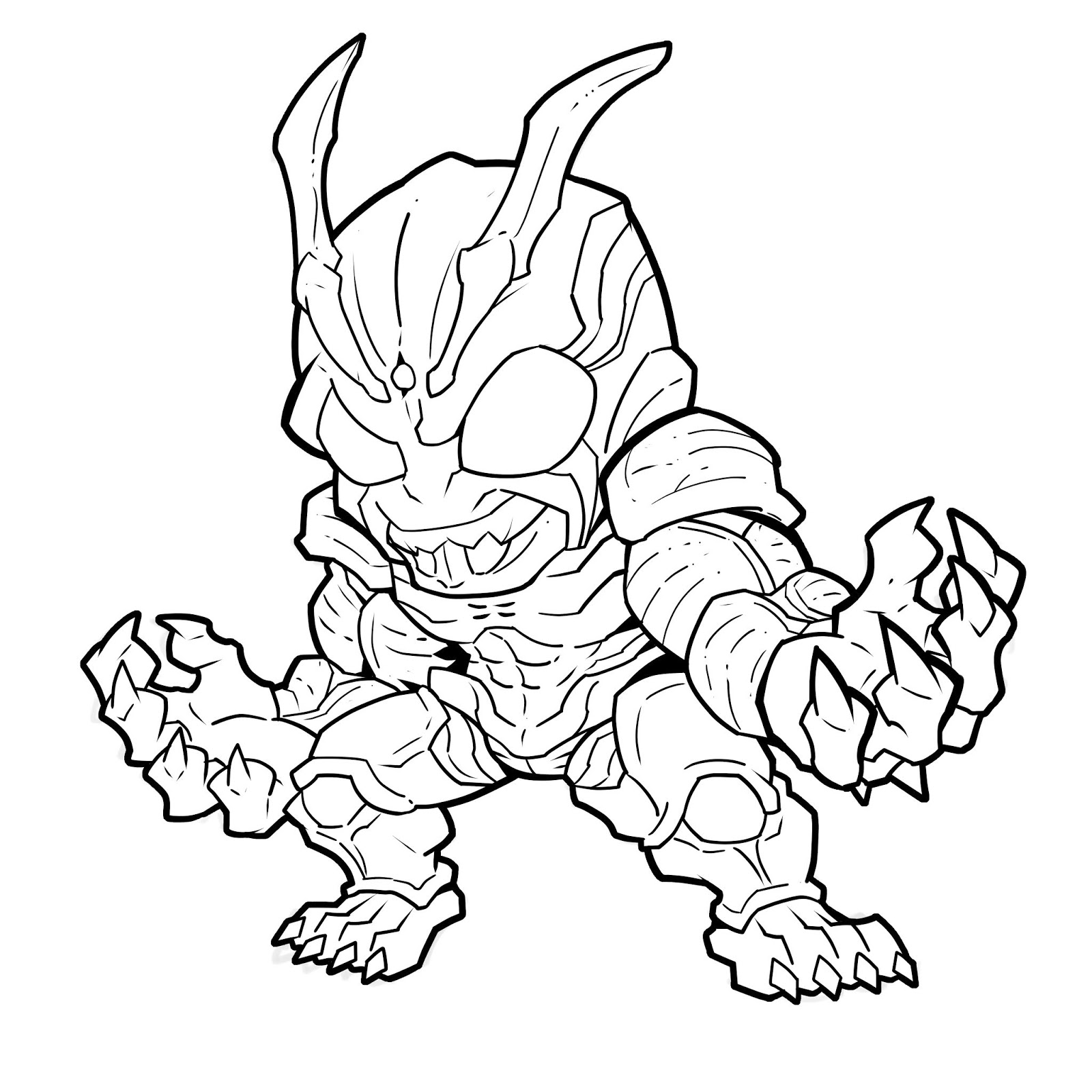 [Coloring Page] Kamen Rider Shin