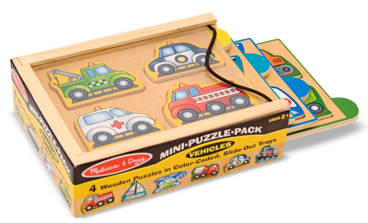 The Playful Otter: Mini Puzzle Pack - Vehicles