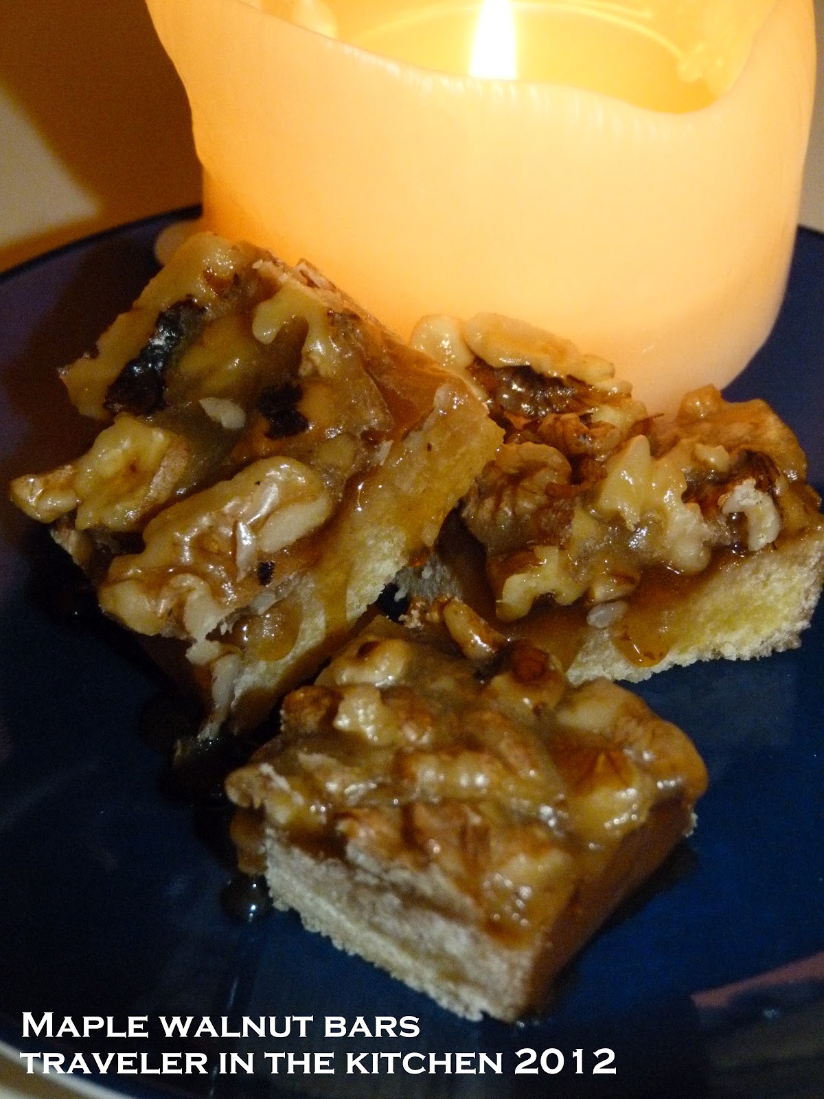 Traveler In The Kitchen: Maple Walnut Bars