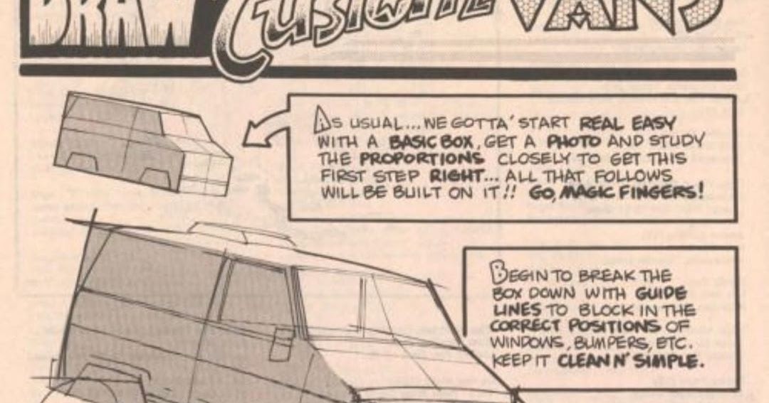 Bedford CF2 Van: How to draw: Custom Vans