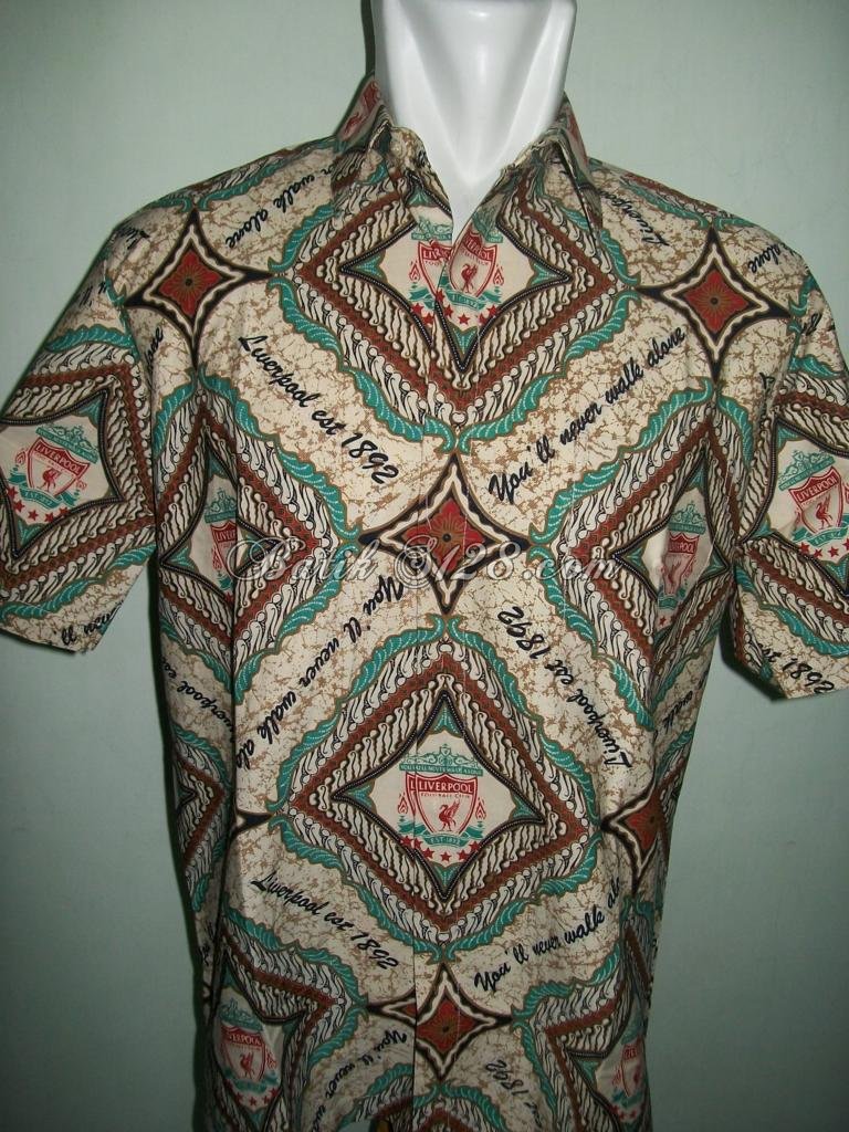 Batik Liverpool Pria Tampan Batik Bola Solo Dijual Murah (BB006)