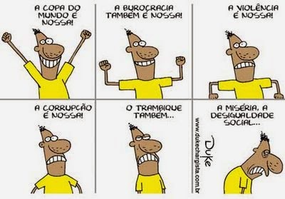 9ªB - O Legado da Copa do Brasil 2014 : Charge de Duke criticando a ...