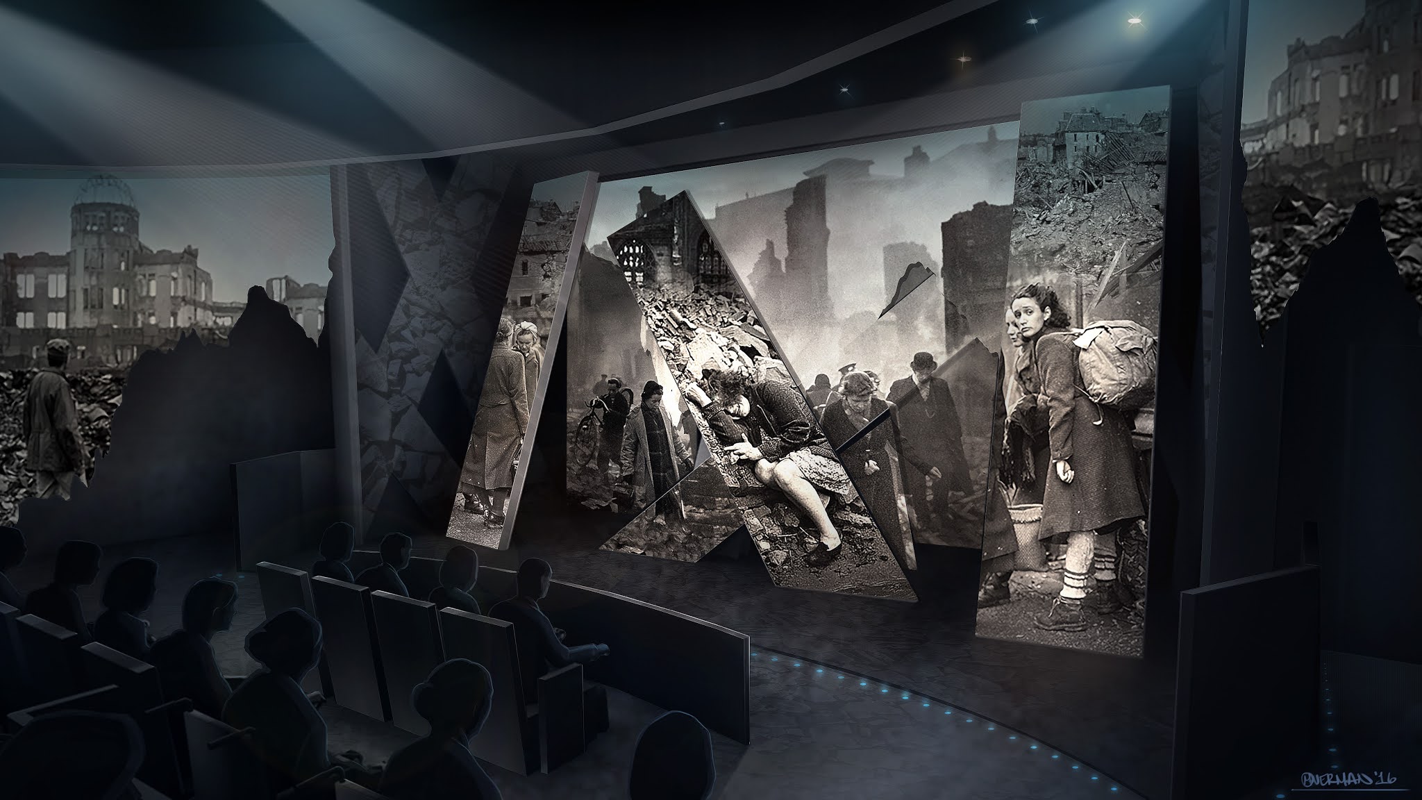 Art of Michael Overman: World War II Museum: Liberation Pavilion