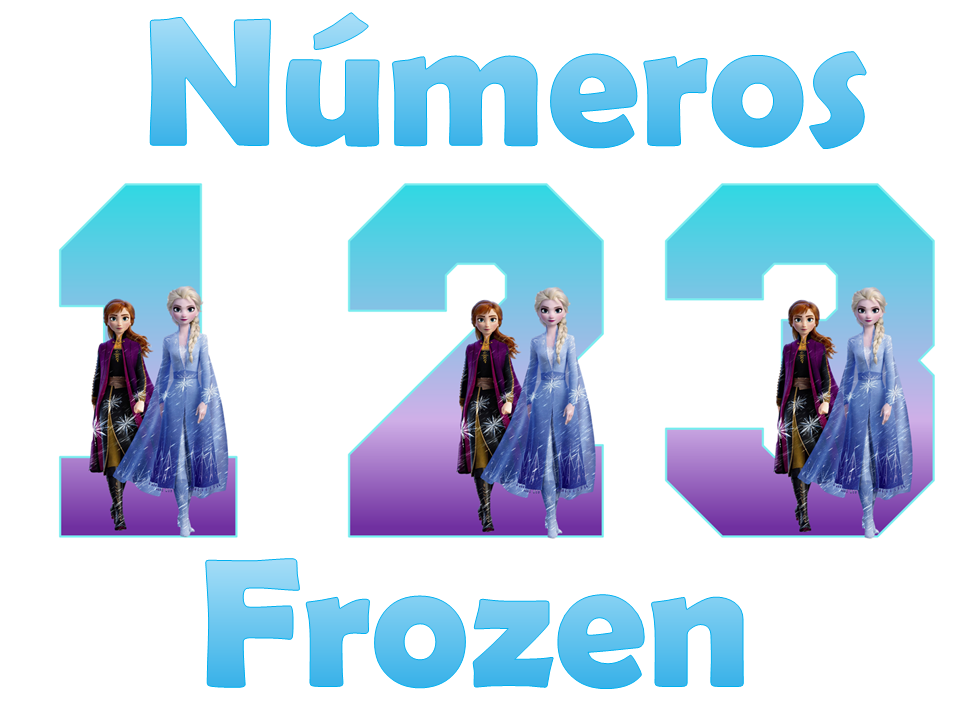 Kits imprimibles gratis : Números Frozen para imprimir